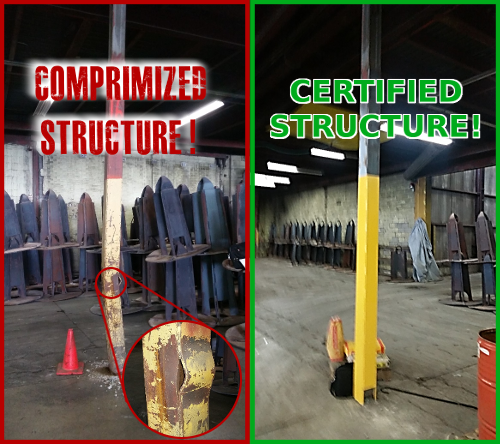 Steel Column Repair - Distributeur Monast Inc.